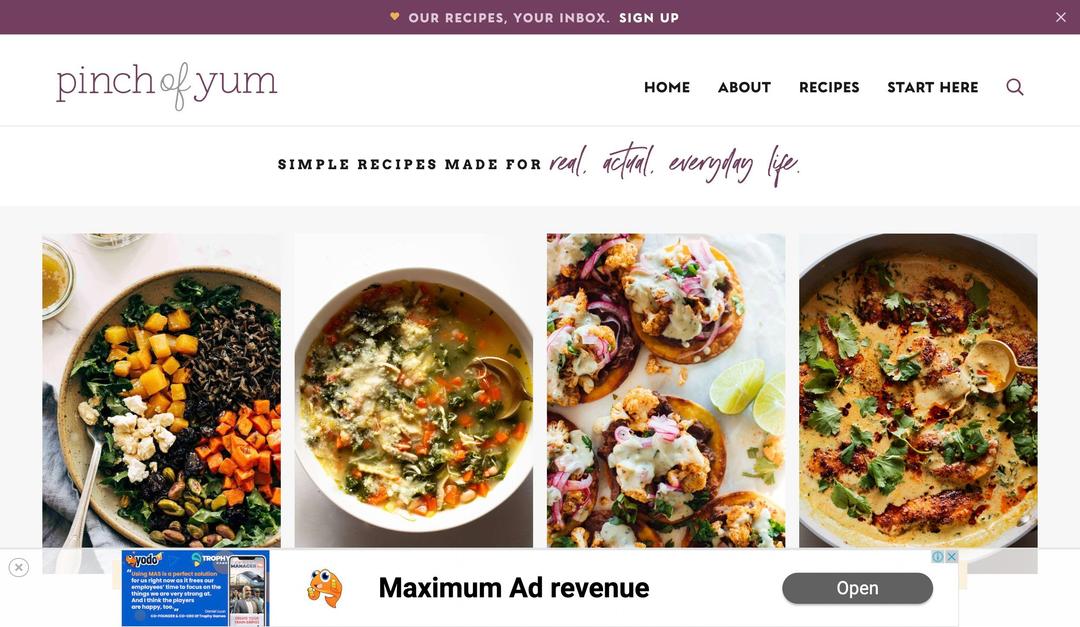 26 Stunning Recipe Website Design Examples (2025)